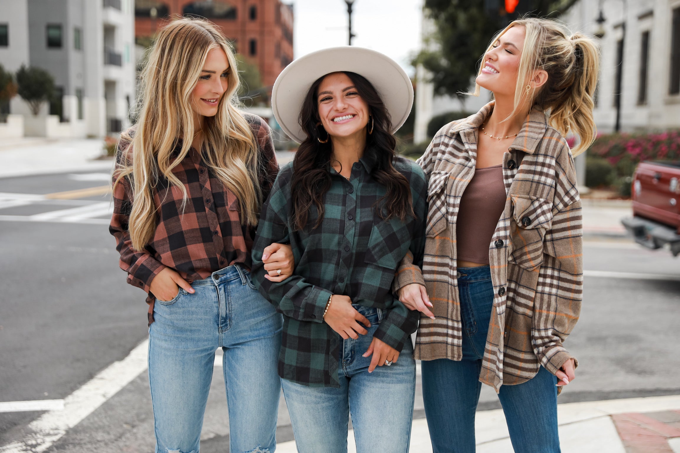 Follow You Anywhere Collection - Plaid Flannels, Shackets, & Fall Knit – Dress Up