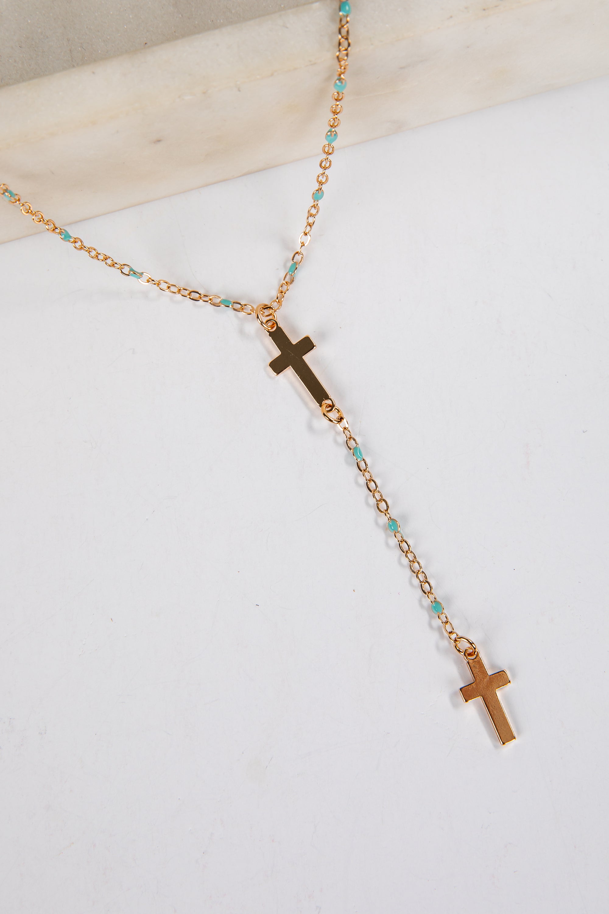 Cute Mint Cross Necklace | Charm Necklaces | ShopDressUp – Dress Up