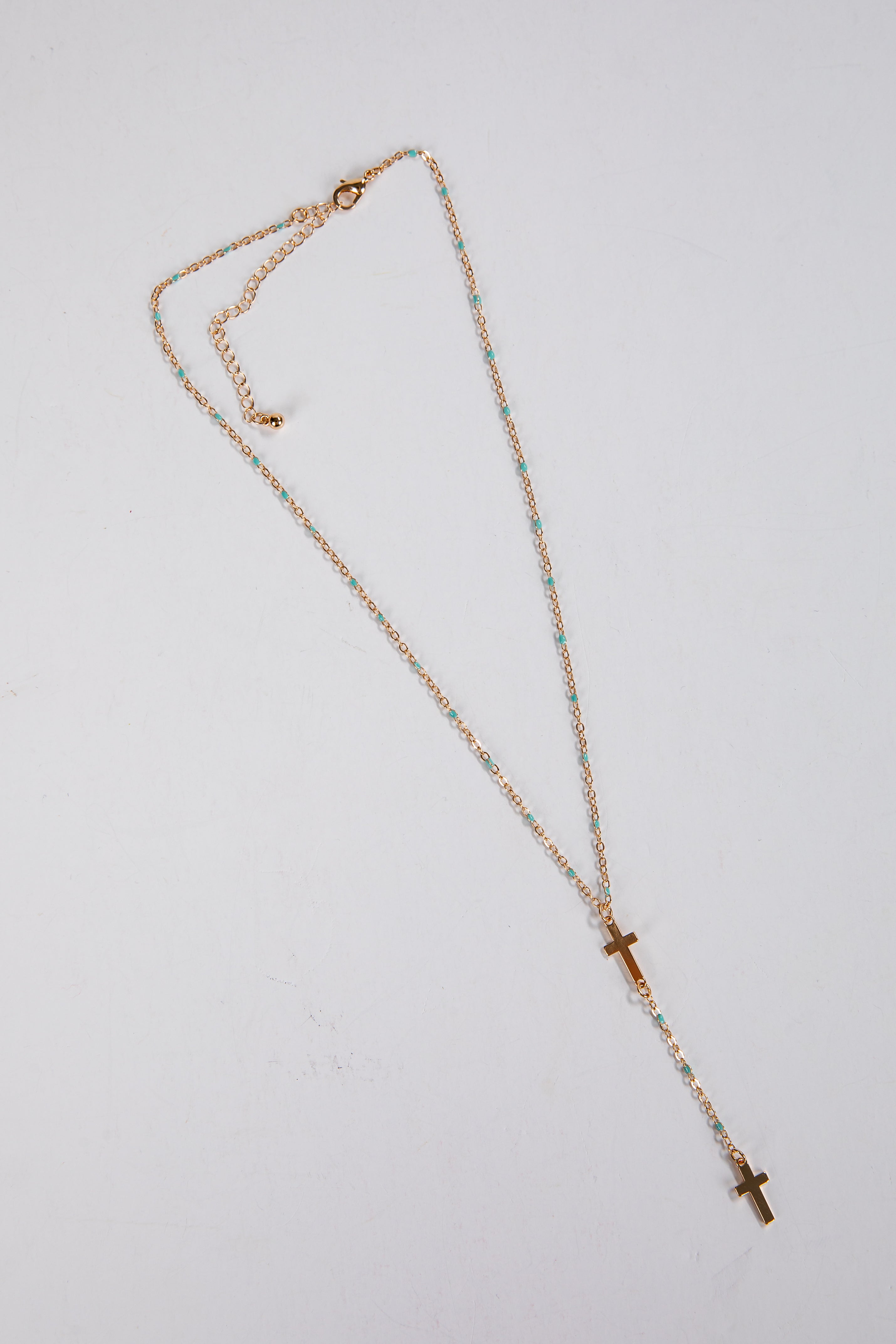 Cute Mint Cross Necklace | Charm Necklaces | ShopDressUp – Dress Up