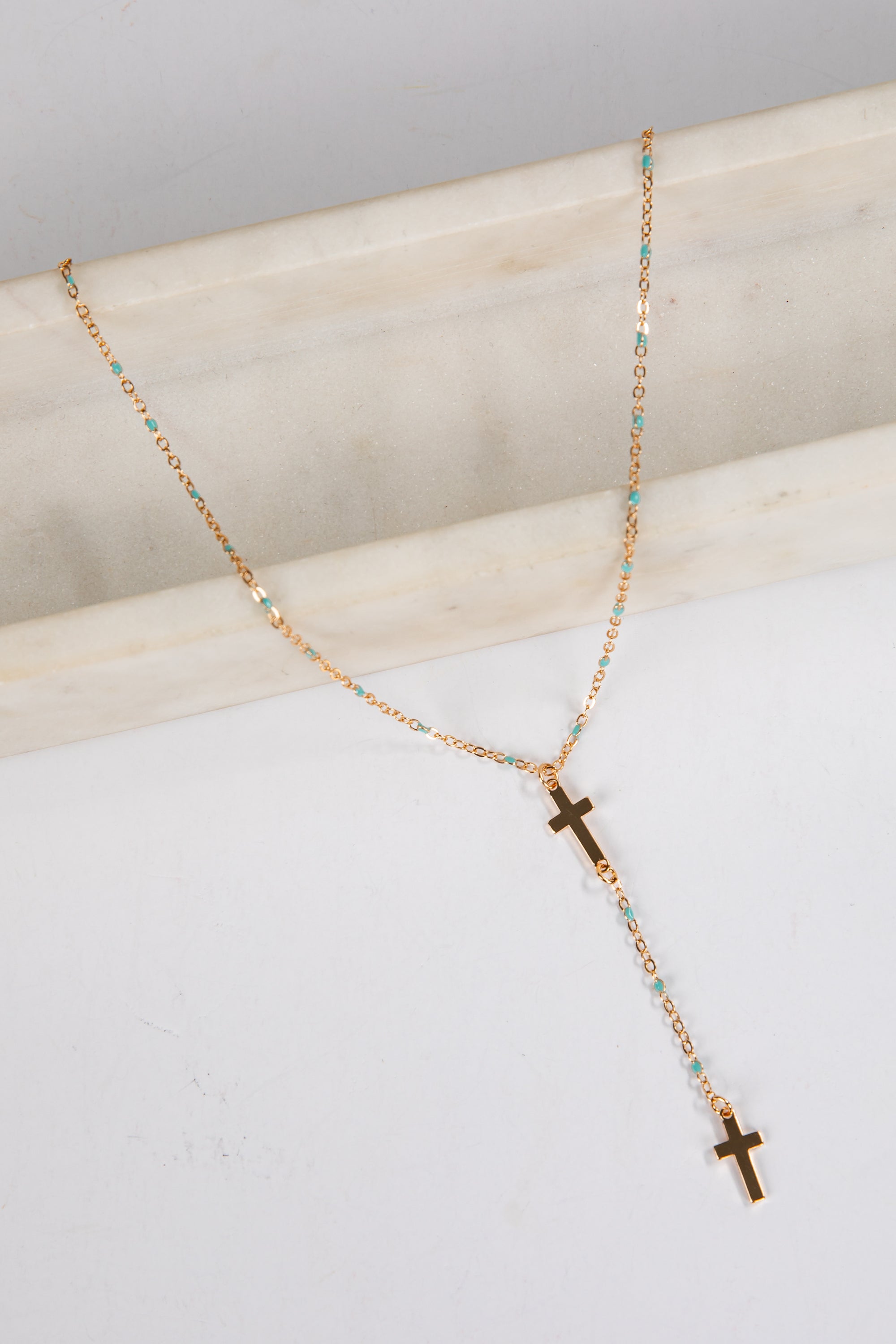 Cute Mint Cross Necklace | Charm Necklaces | ShopDressUp – Dress Up